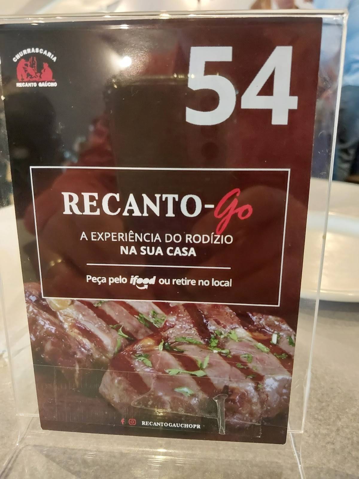 Menu em Recanto Gaúcho churrascaria, Curitiba, Av. Victor Ferreira do ...