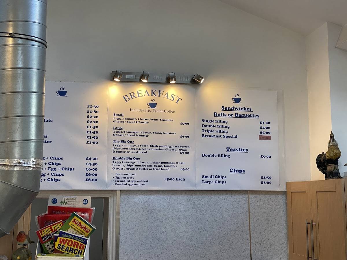 Menu at D.E.L.S Cafe, Bristol
