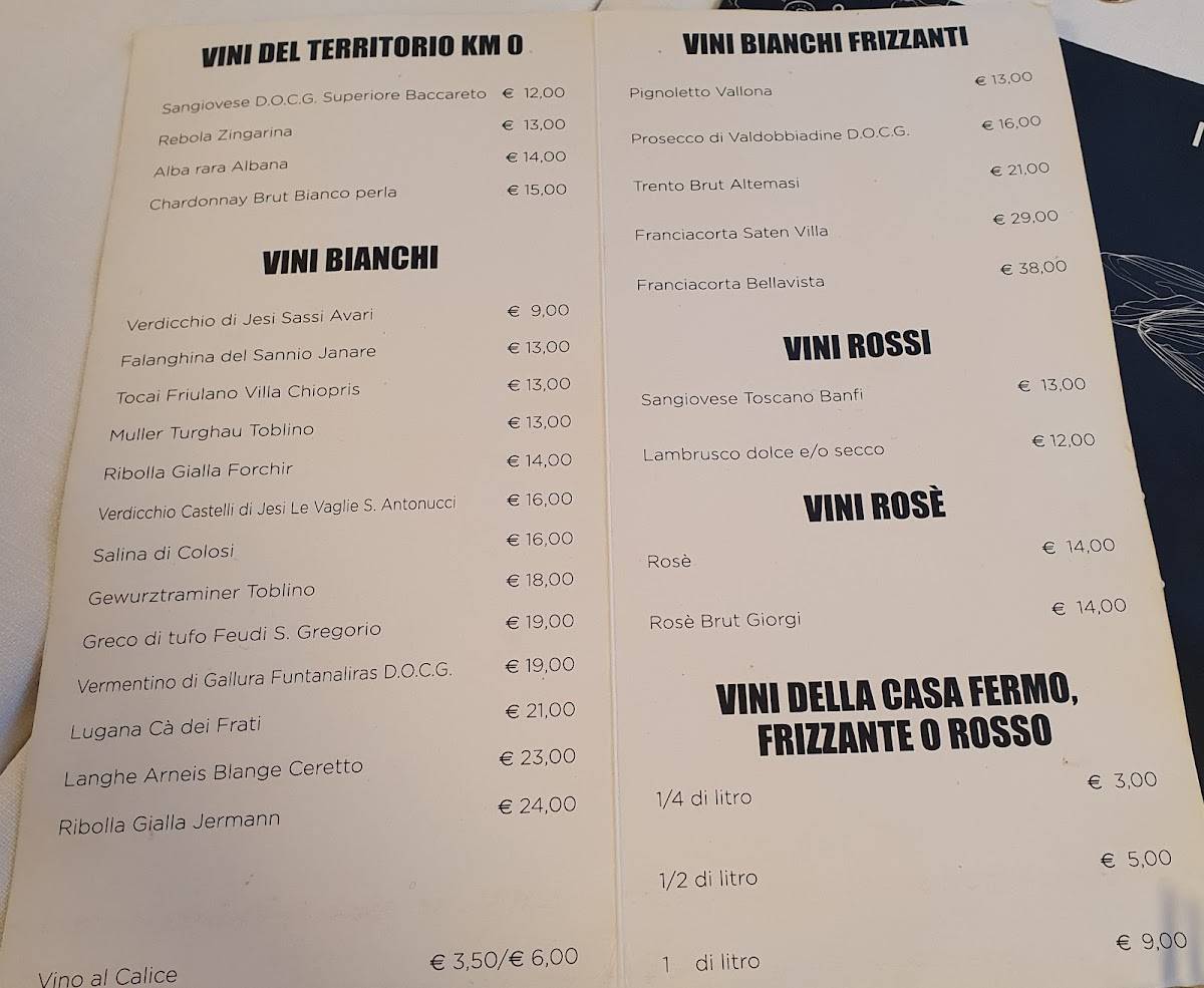 Menu da Ristorante Da Lele Rimini, Rimini, Via Lagomaggio