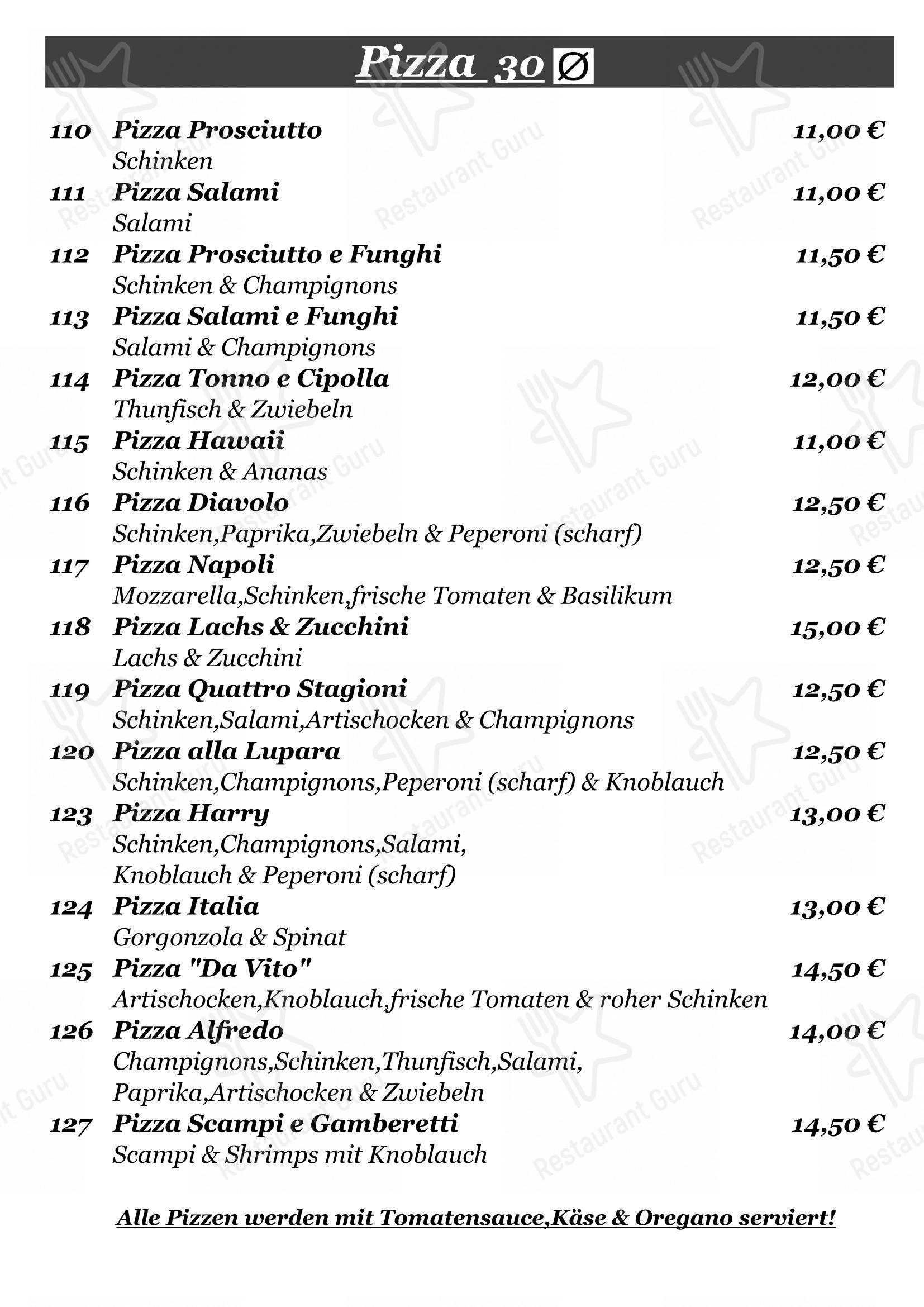 Speisekarte von Da Vito restaurant, Achim