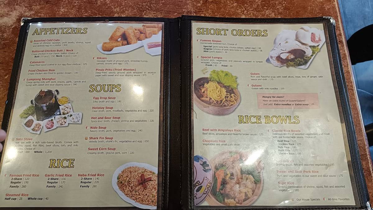 Menu at Davao Famous Restaurant - Magsaysay Branch, Davao City