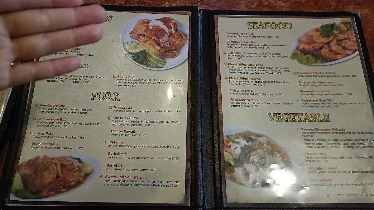 Menu at Davao Famous Restaurant - Magsaysay Branch, Davao City