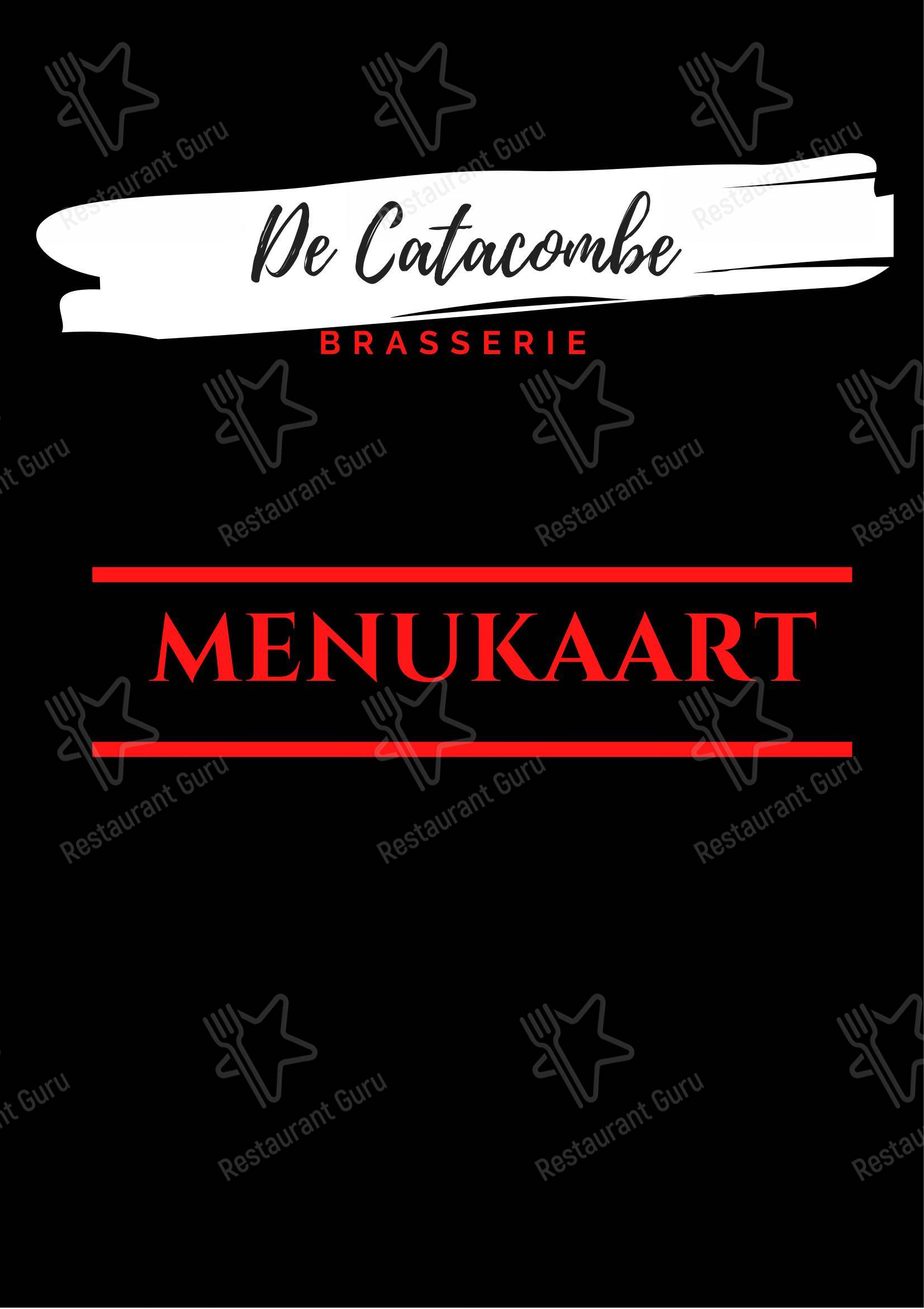 Speisekarte von De Catacombe, Roosendaal