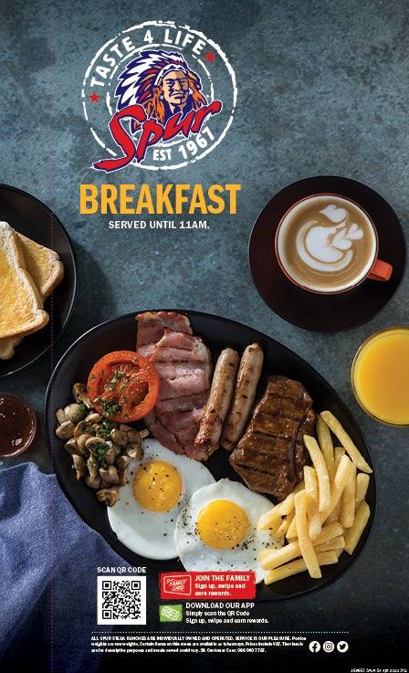 Menu at Del Rio Spur restaurant, Kuruman