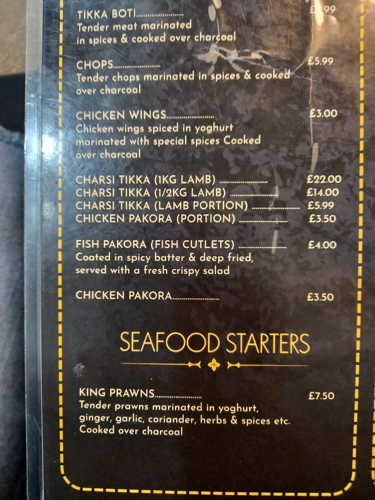 Carta del restaurante New Desi Dera, Derby