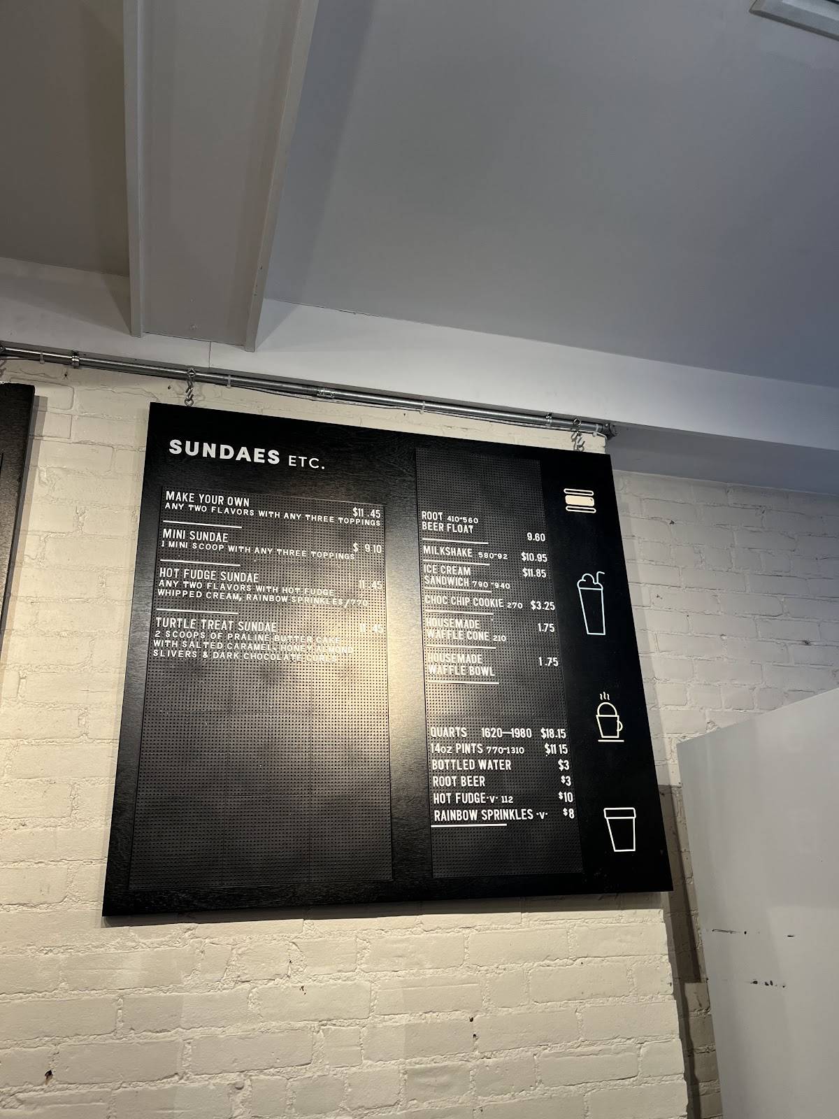 Menu at Van Leeuwen Ice Cream desserts, New York City, 48 1/2 E 7th St