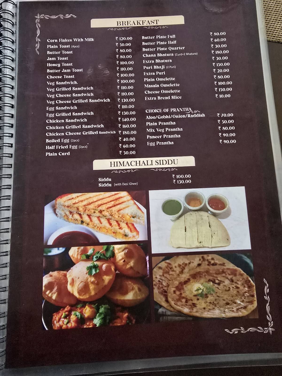 Menu at Dev Dham Restaurant, Kullu
