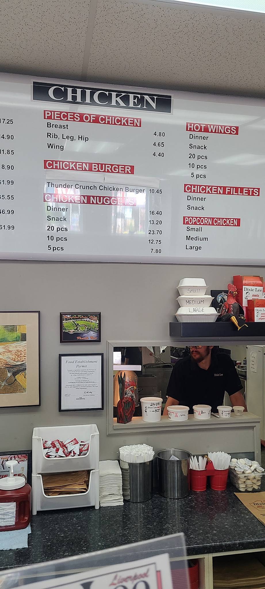 Menu at Dixie Lee Family Restaurant, Liverpool