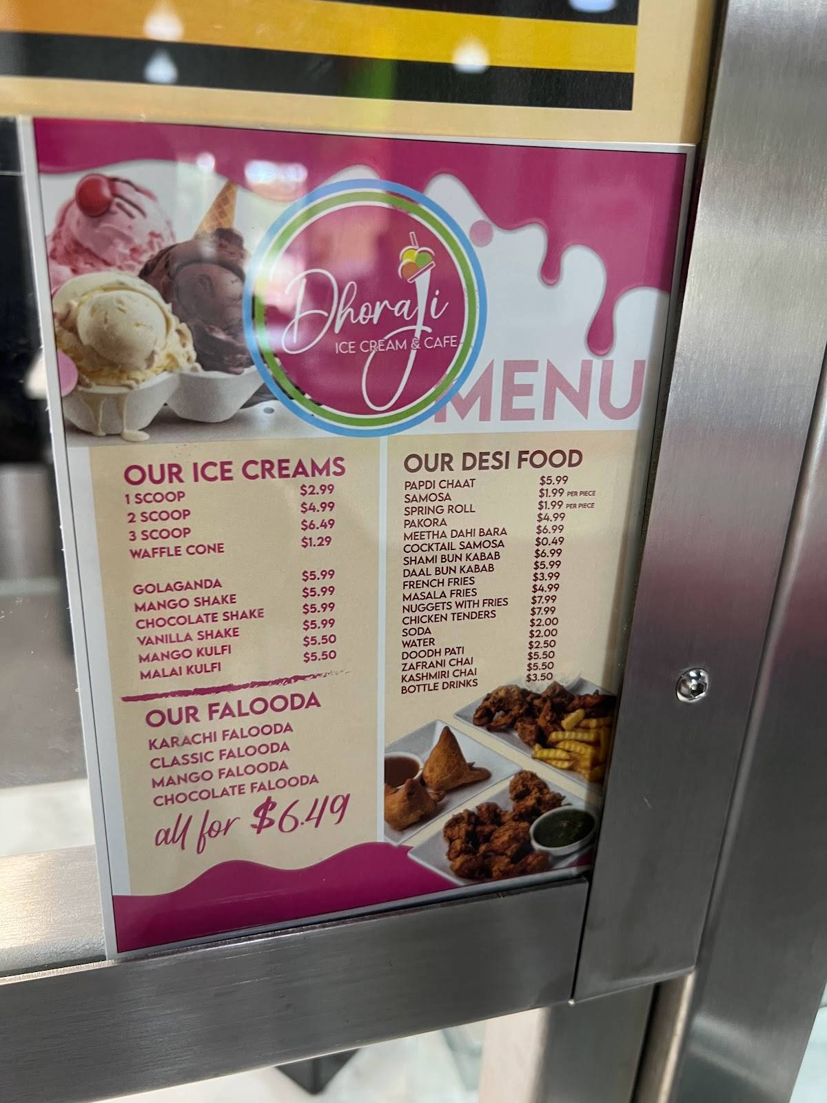 Menu at Do Darya restaurant, Houston