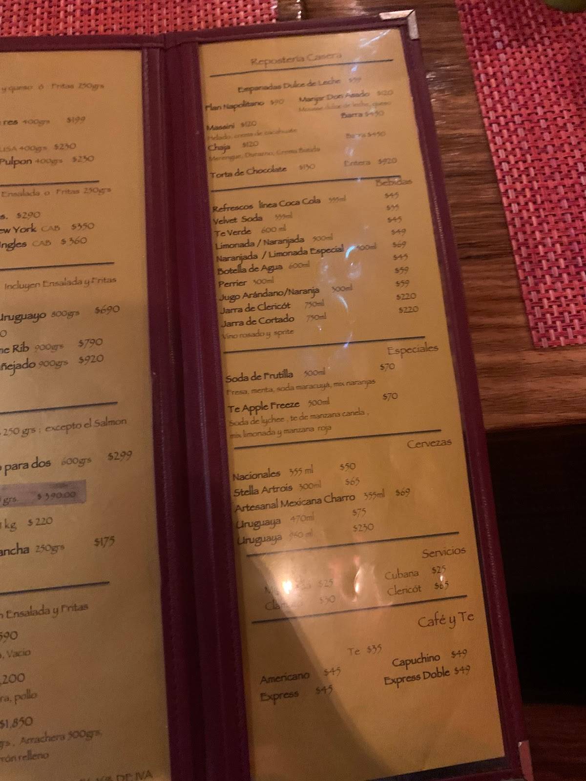 Carta del restaurante Don Asado Rio Lerma, Ciudad del México, C. Río ...