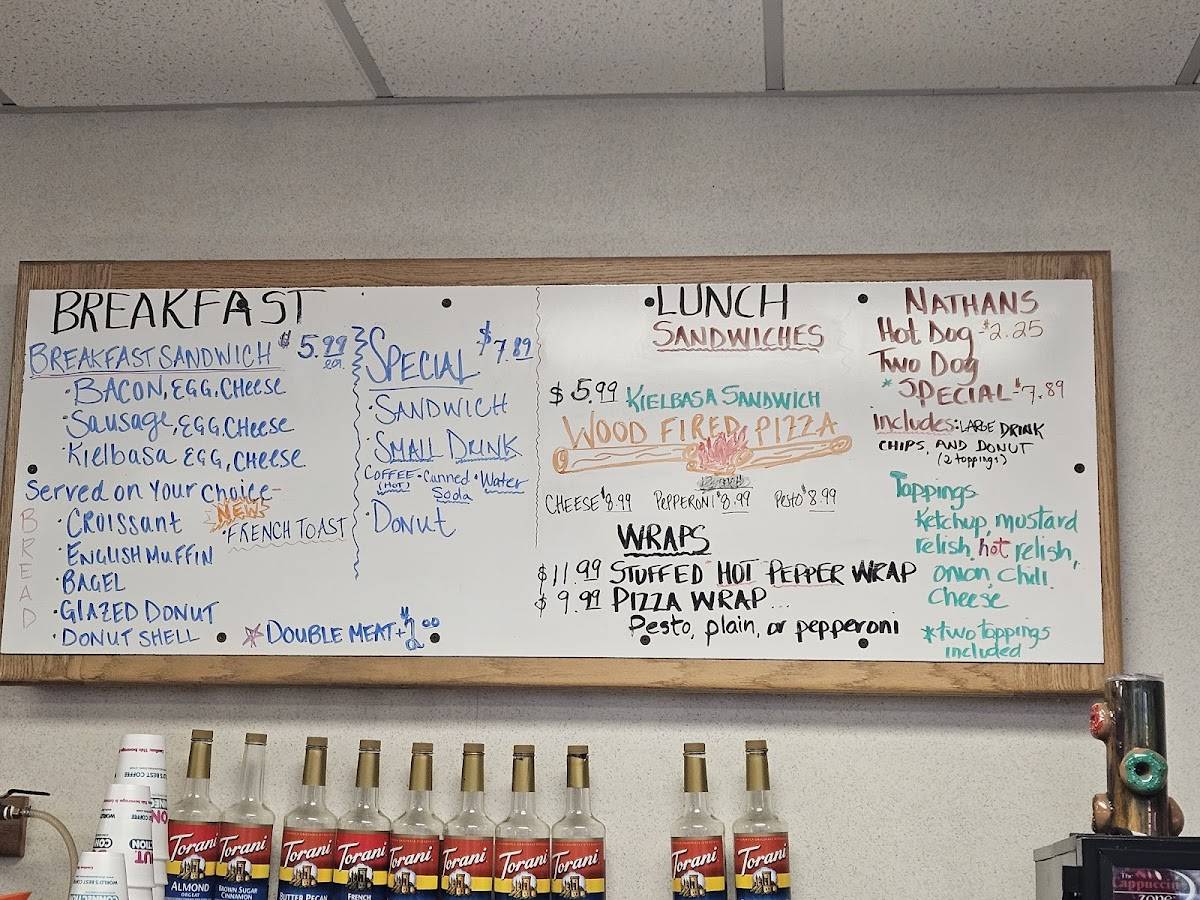Menu at Donut Connection restaurant, Natrona Heights