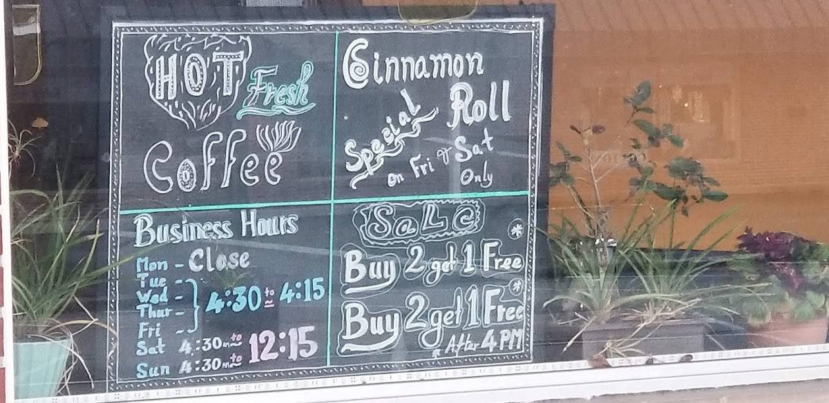 Menu at Donut Time restaurant, Scottsville