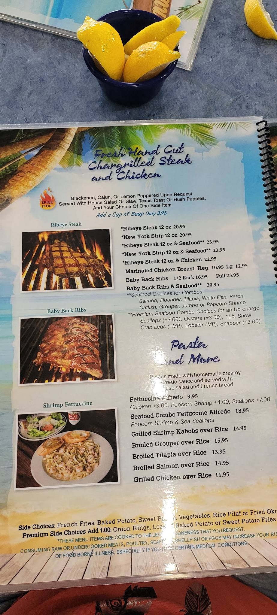 Menu at Seabreeze Seafood restaurant, Douglasville
