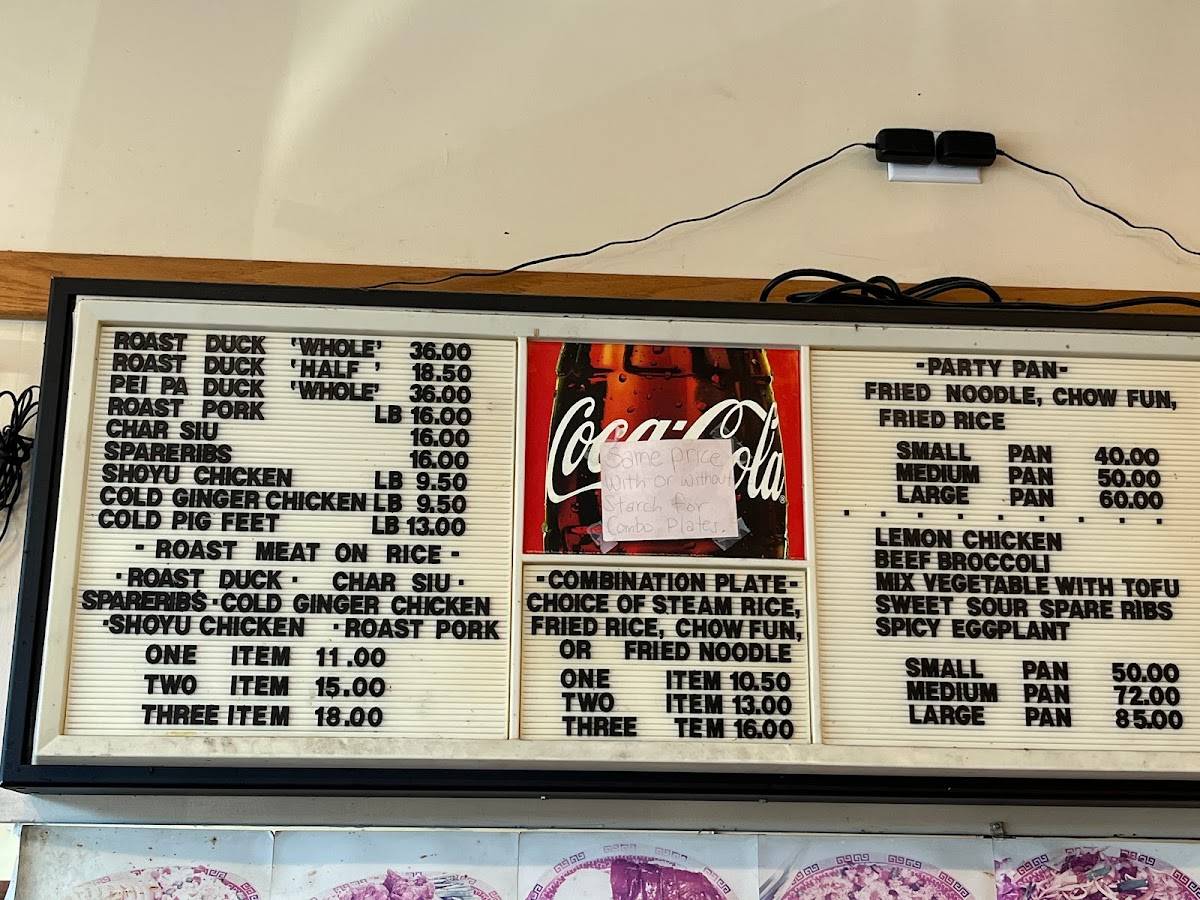 Menu at Duck Lee Chinese Express Foods BBQ, Honolulu