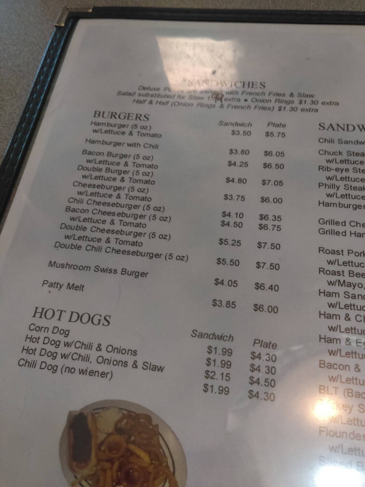 Menu at Theo's Family Restaurant, Greer, SC-101