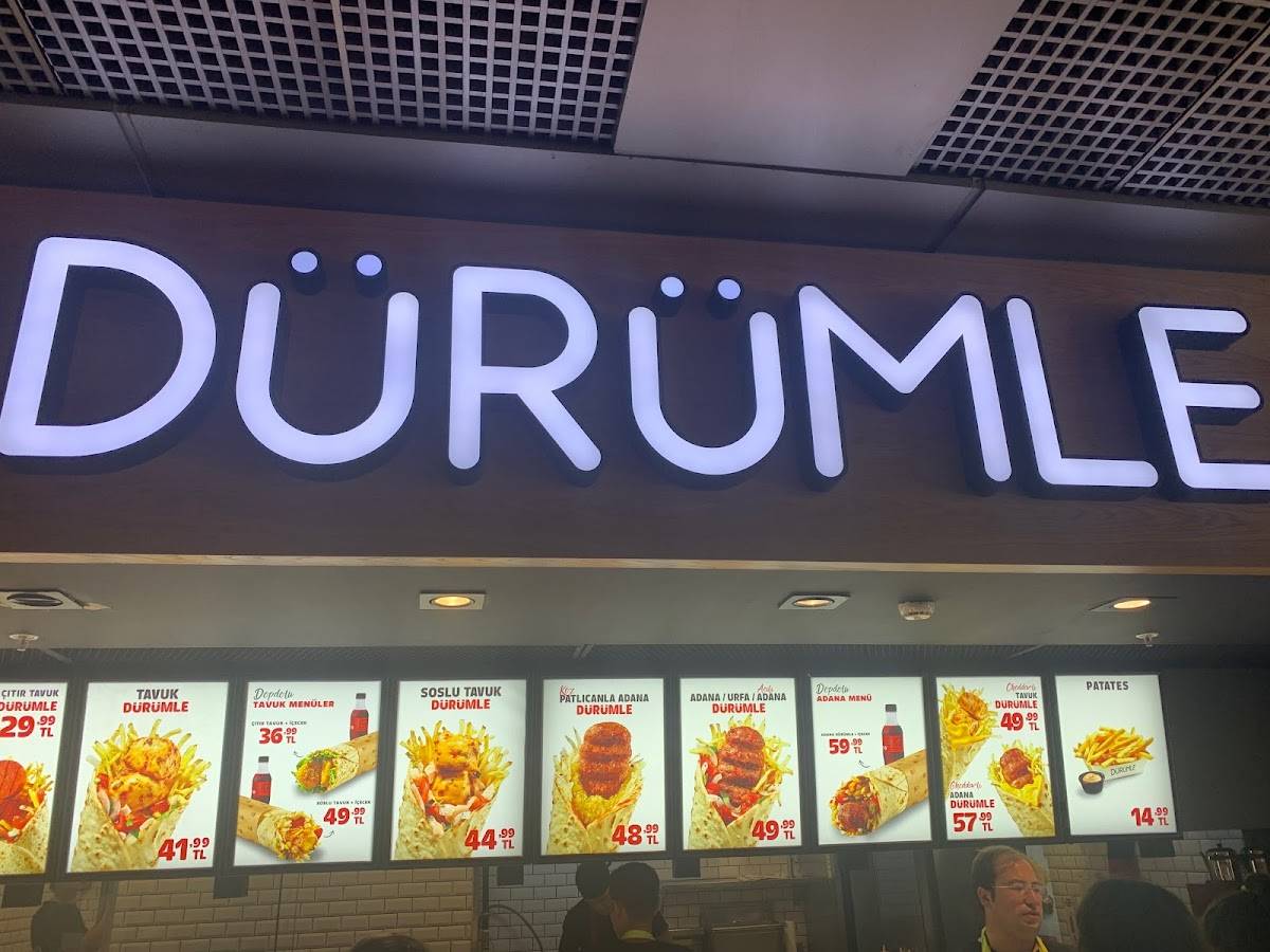Menu at Dürümle, Antalya, Abdi İpekçi Cd. No:84