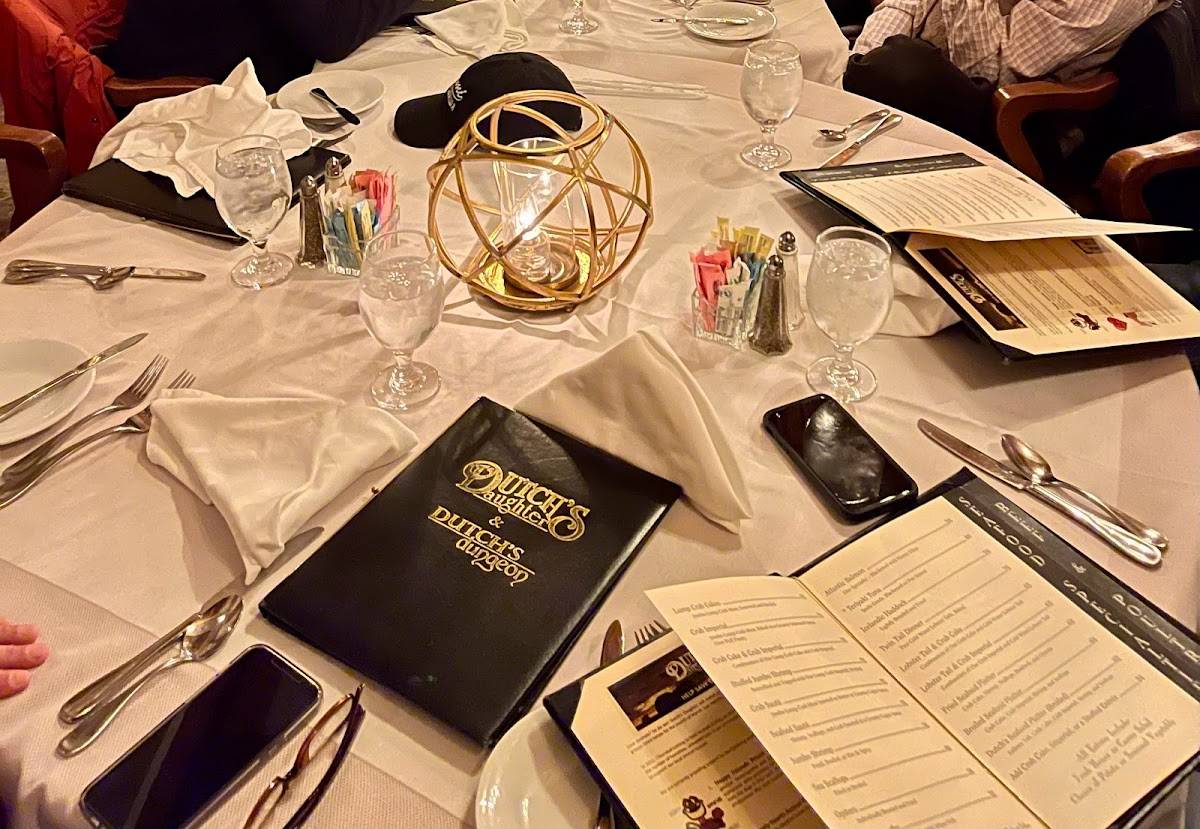 Menu at Dutch's Daughter steakhouse, Frederick, 581 Himes Ave