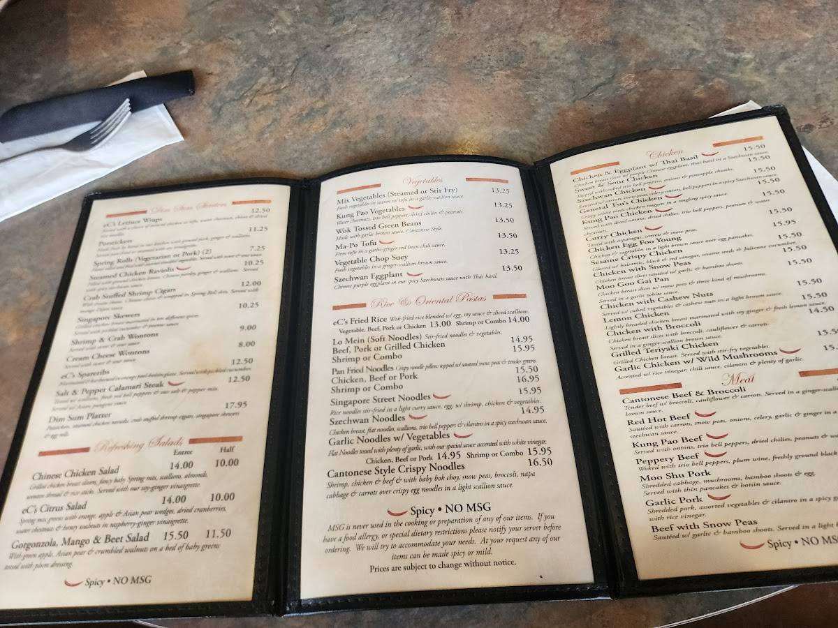 Menu at E C'S Asian Station restaurant, Grand Junction, 200 W Grand Ave #8