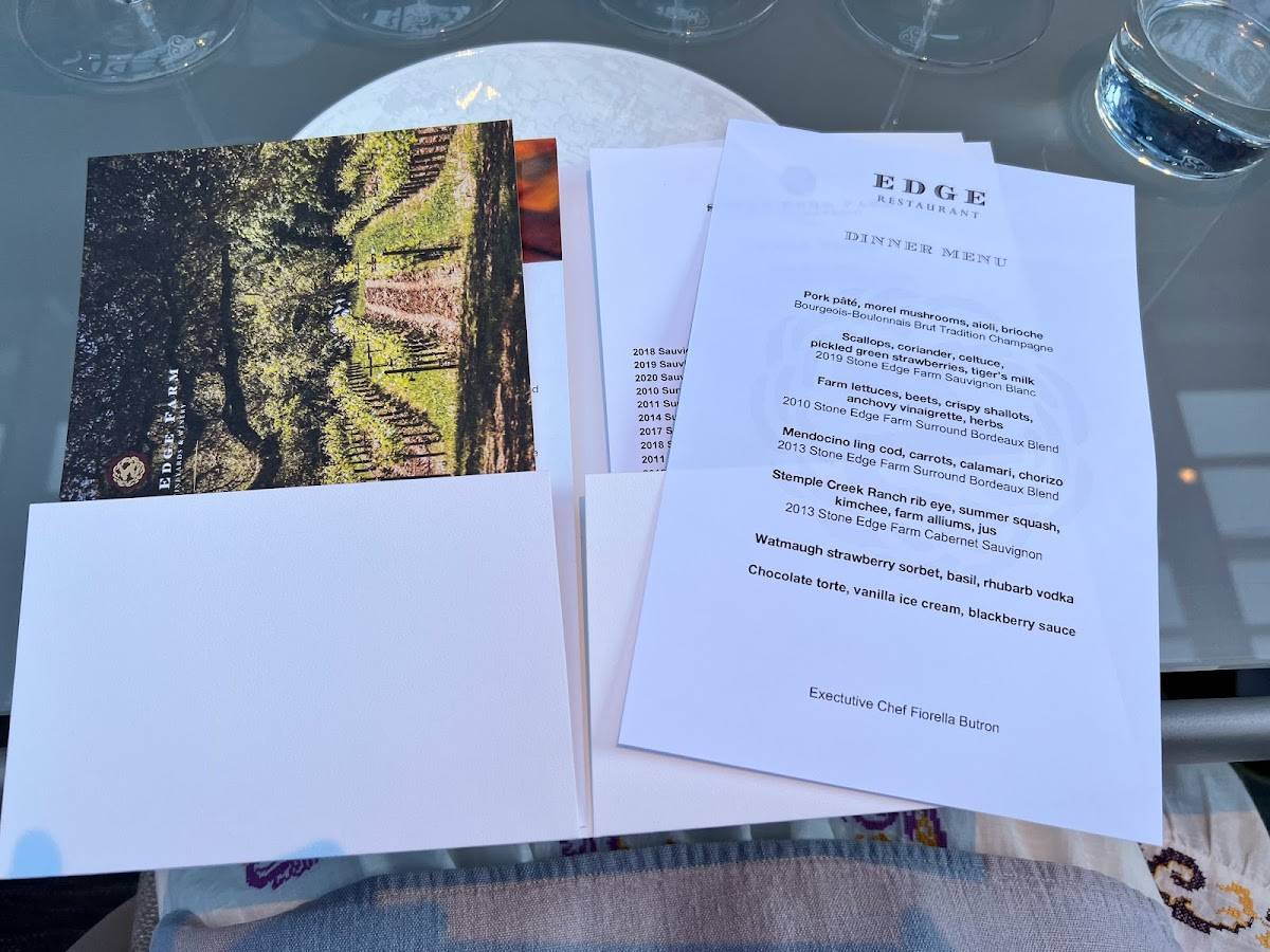 Carta del pub y bar Enclos, Sonoma