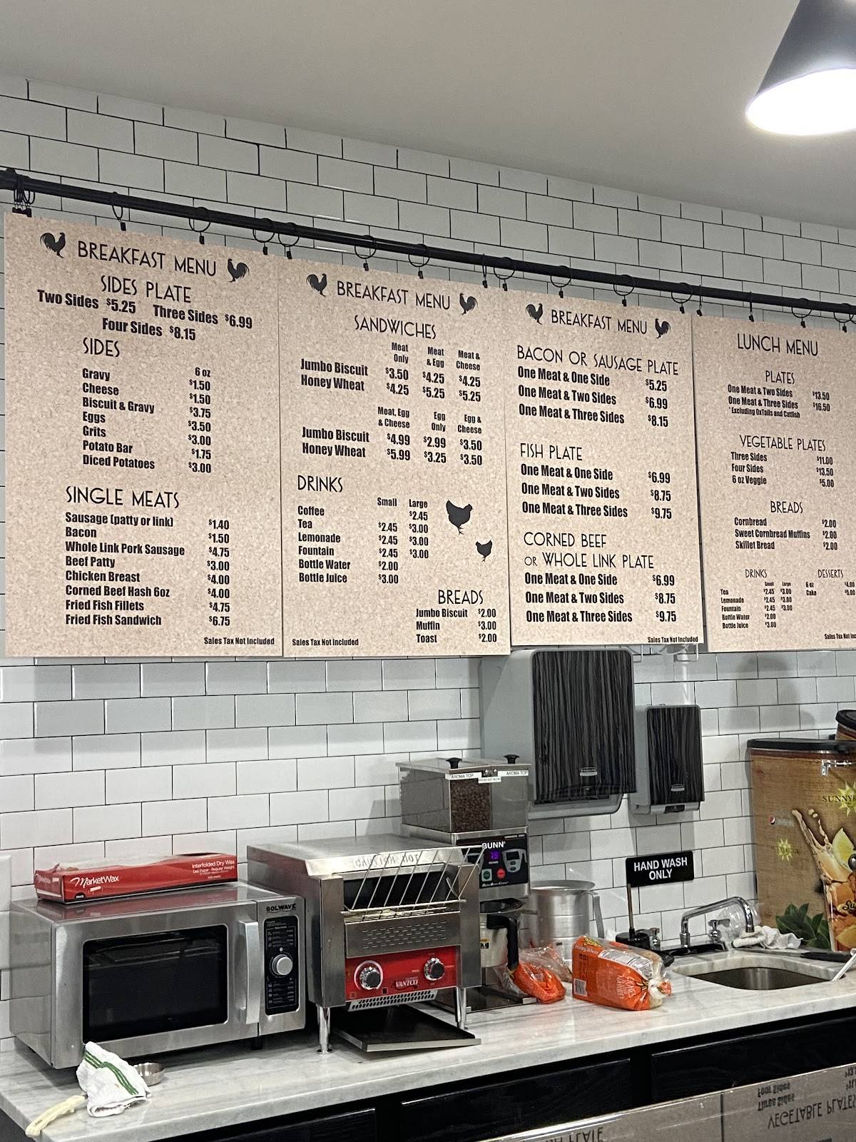 Menu at Earley's Kitchen restaurant, Tallahassee