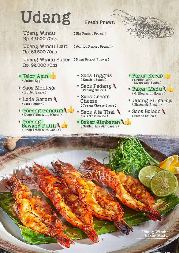 Carta del restaurante Layar Seafood Dan Ikan Bakar Sedayu City Kelapa ...