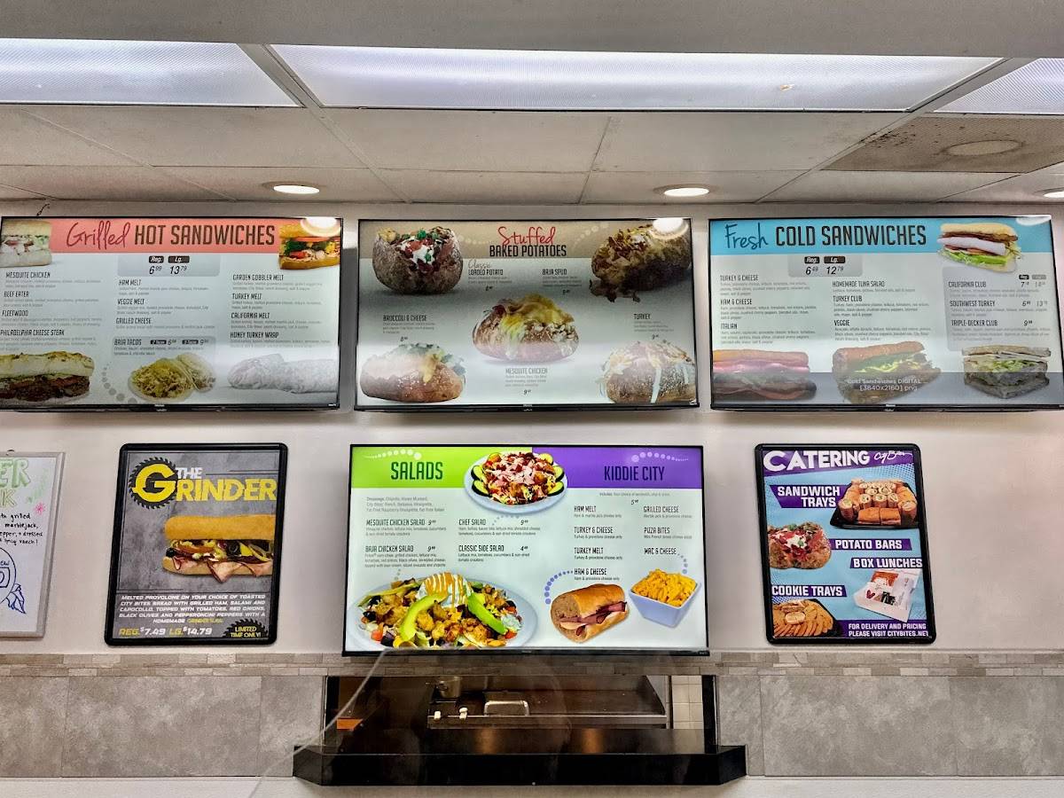 Menu at City Bites restaurant, Edmond, E 2nd St