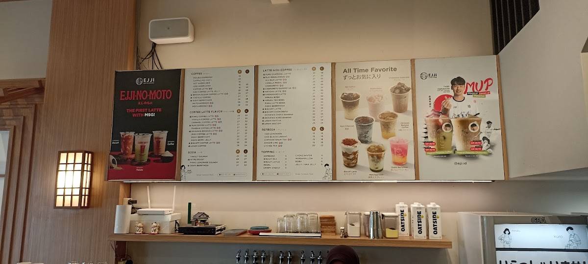 Menu at Ejji Coffee Corner restaurant, Curug Sangereng