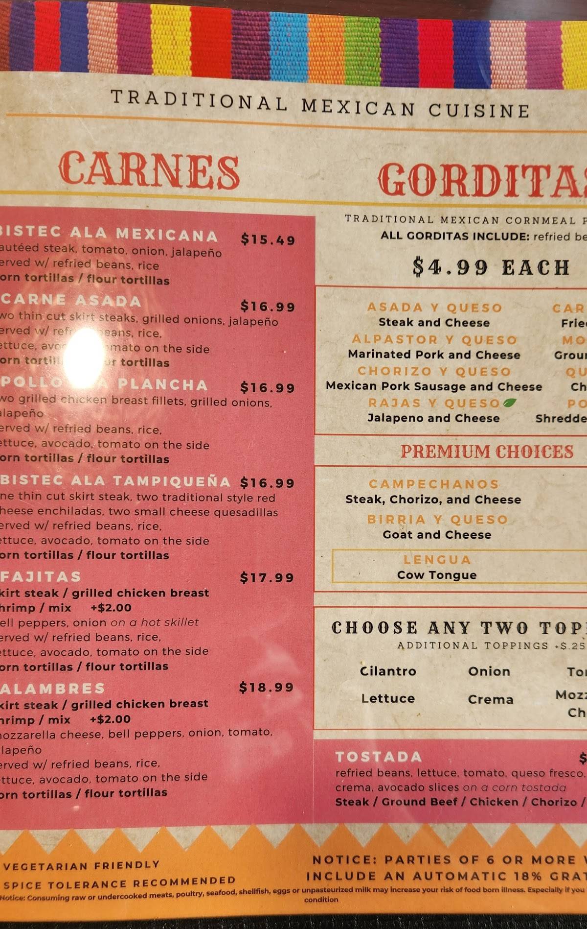 Menu at El Globo Restaurant E Beltline, Grand Rapids