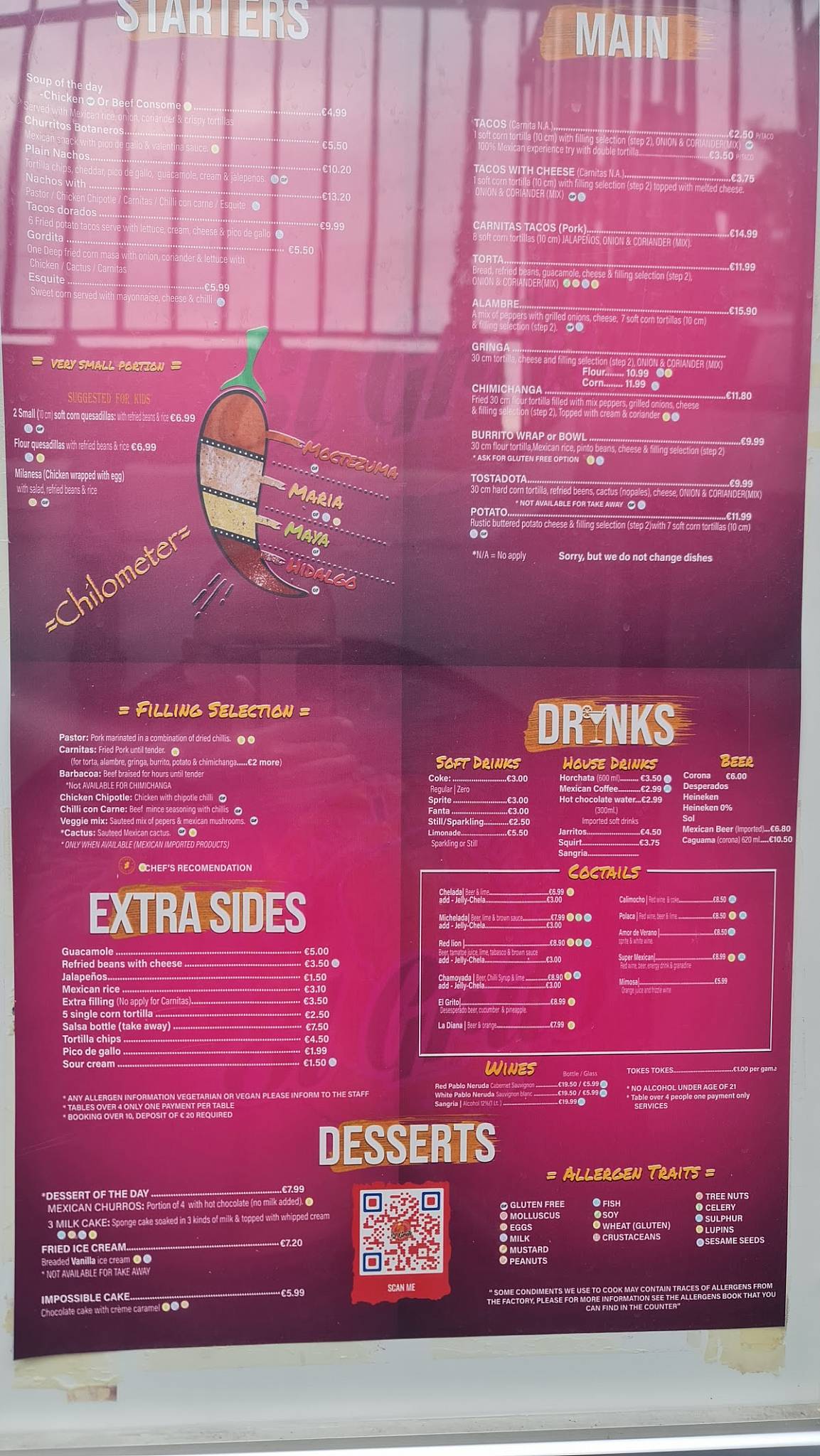 Menu at El Grito Mexican Taqueria Mountjoy Square restaurant, Dublin ...