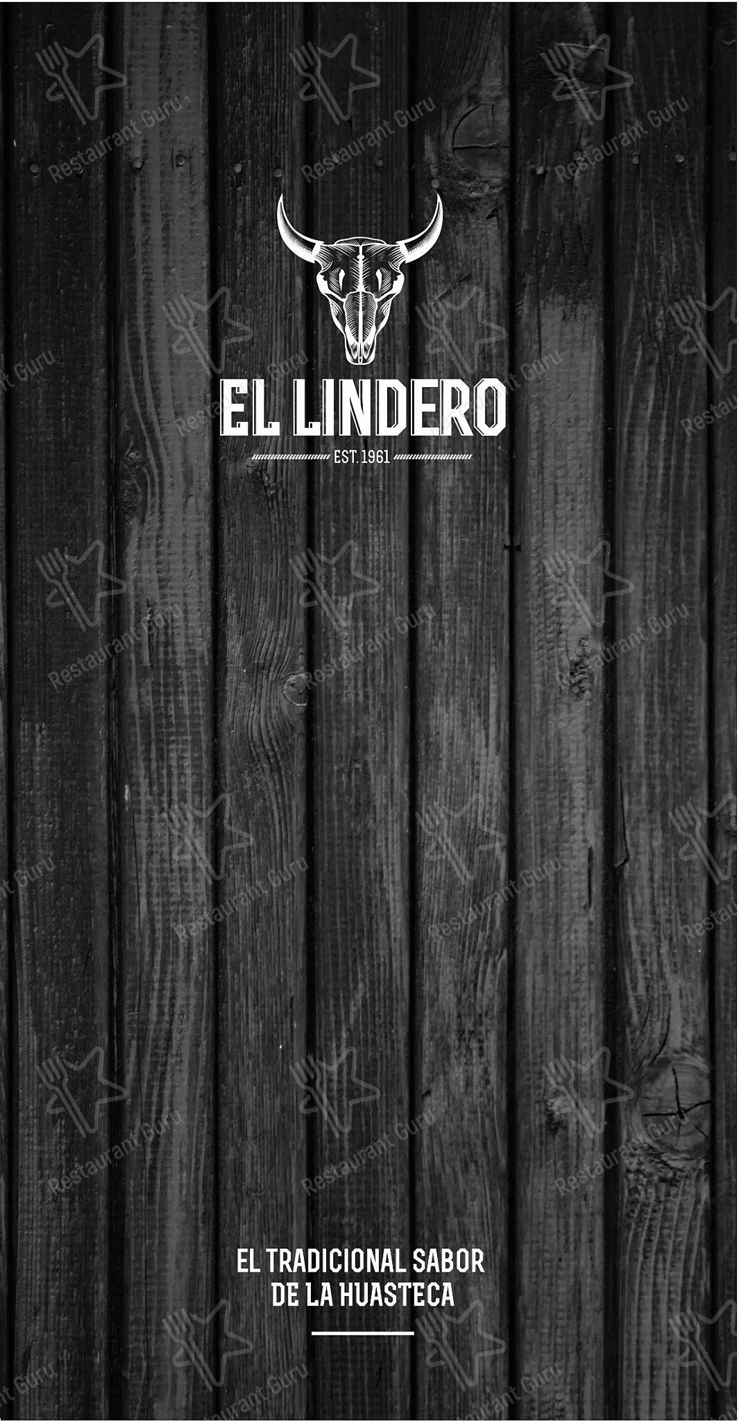 Carta del restaurante El Lindero Monterrey, Monterrey, Degollado #770 Sur