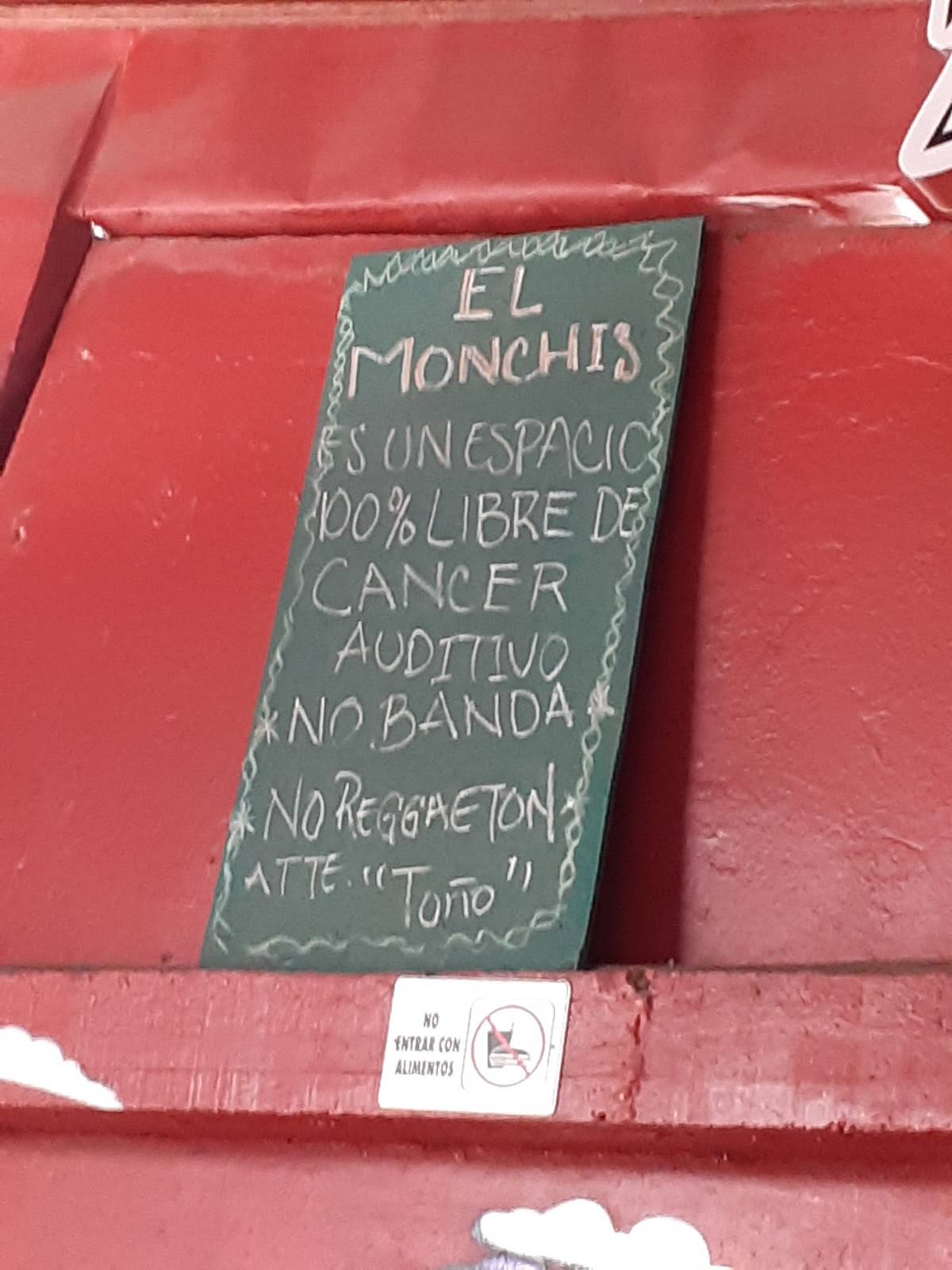 Carta del pub y bar El Monchis, Coatzacoalcos, Revolución 513