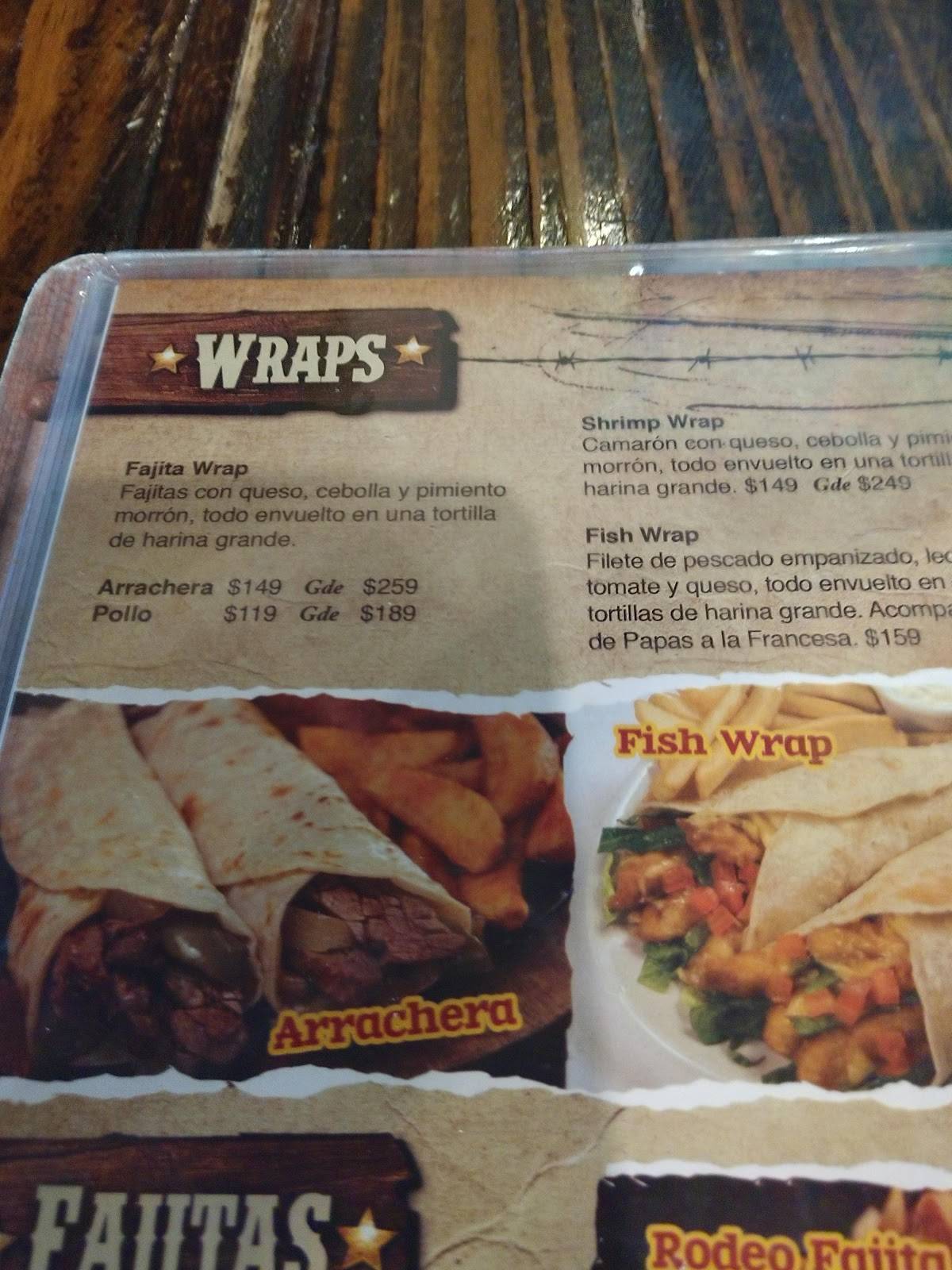 Menu at El Papalote Taco & Grill Piedras Negras restaurant, Piedras Negras
