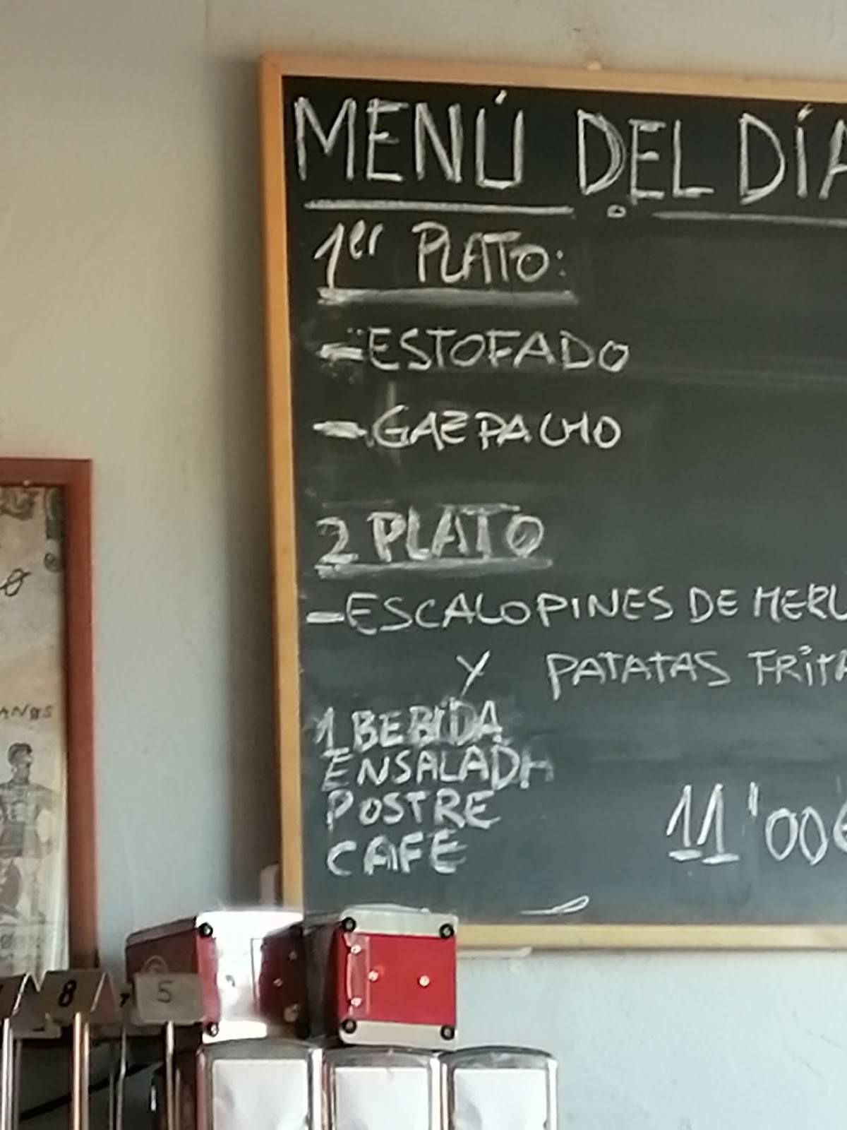 Carta del pub y bar El Popo, Canteras, C. Mayor