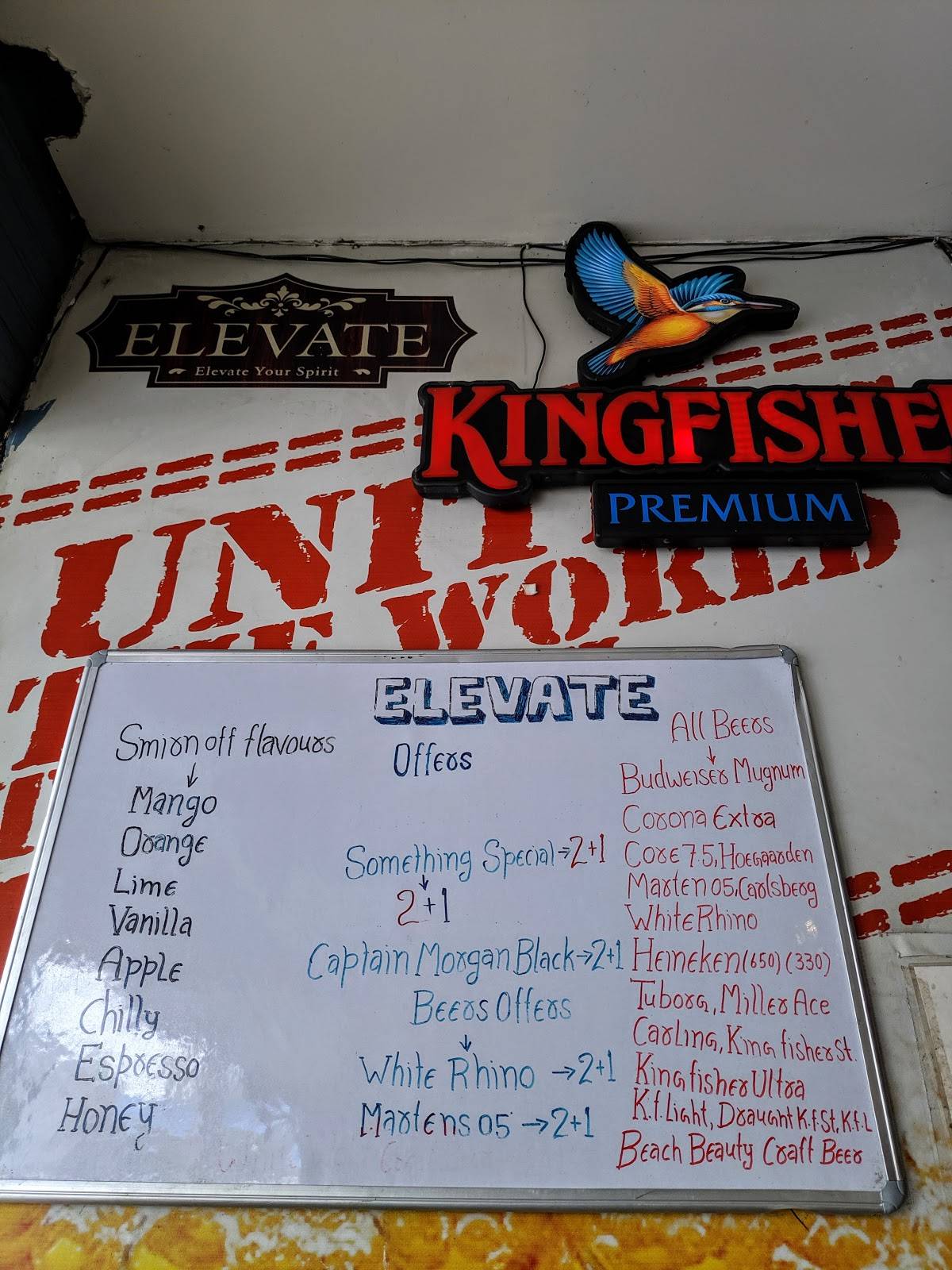 Menu at Elevate, Patiala, SCO 5