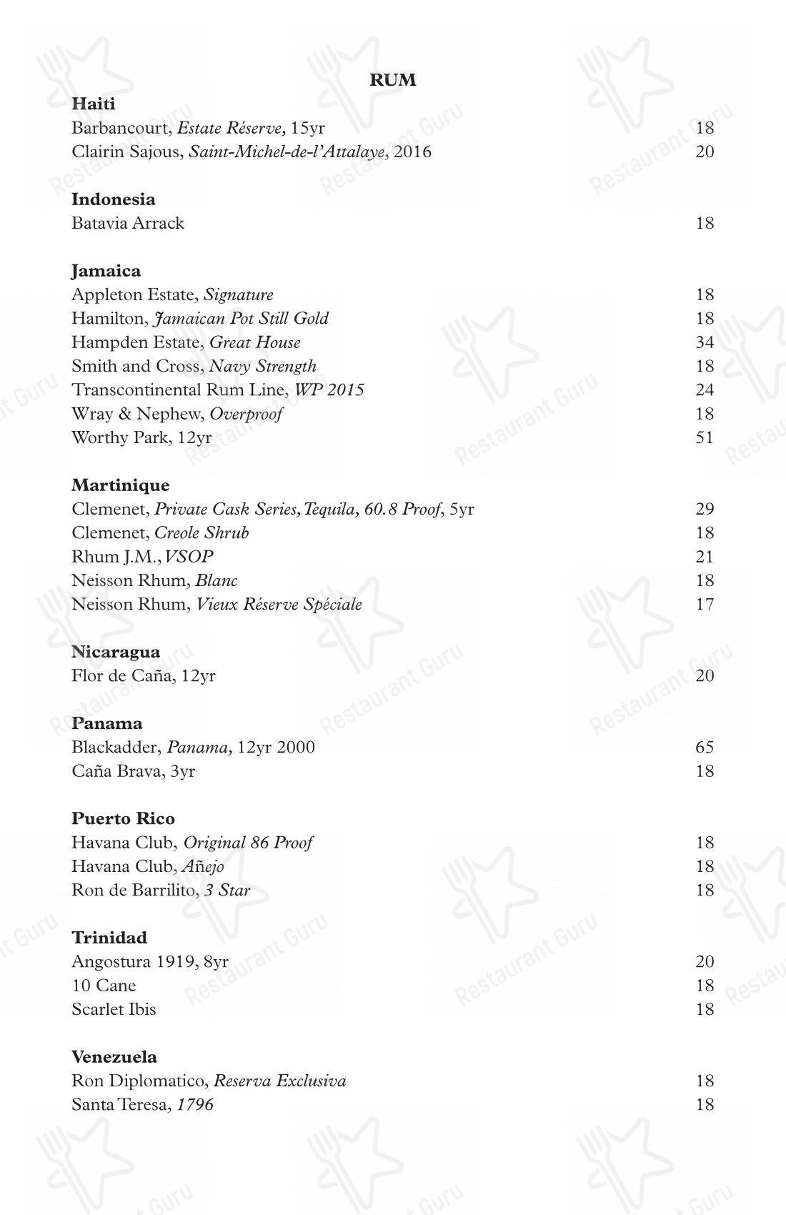 Menu at Eleven Madison Park pub & bar, New York City, 11 Madison Ave