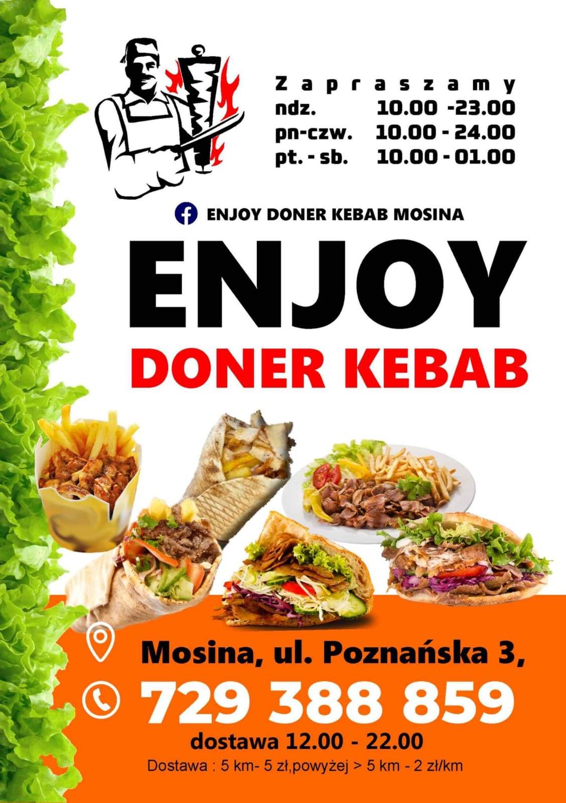 Menu at Enjoy Doner Kebab - Mosina restaurant, Mosina