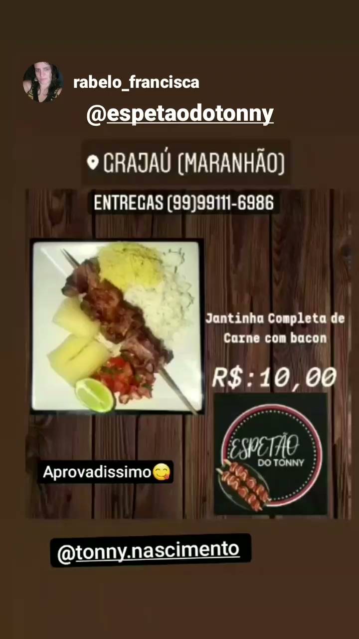 Menu em Espetão do Tonny restaurante, Grajaú
