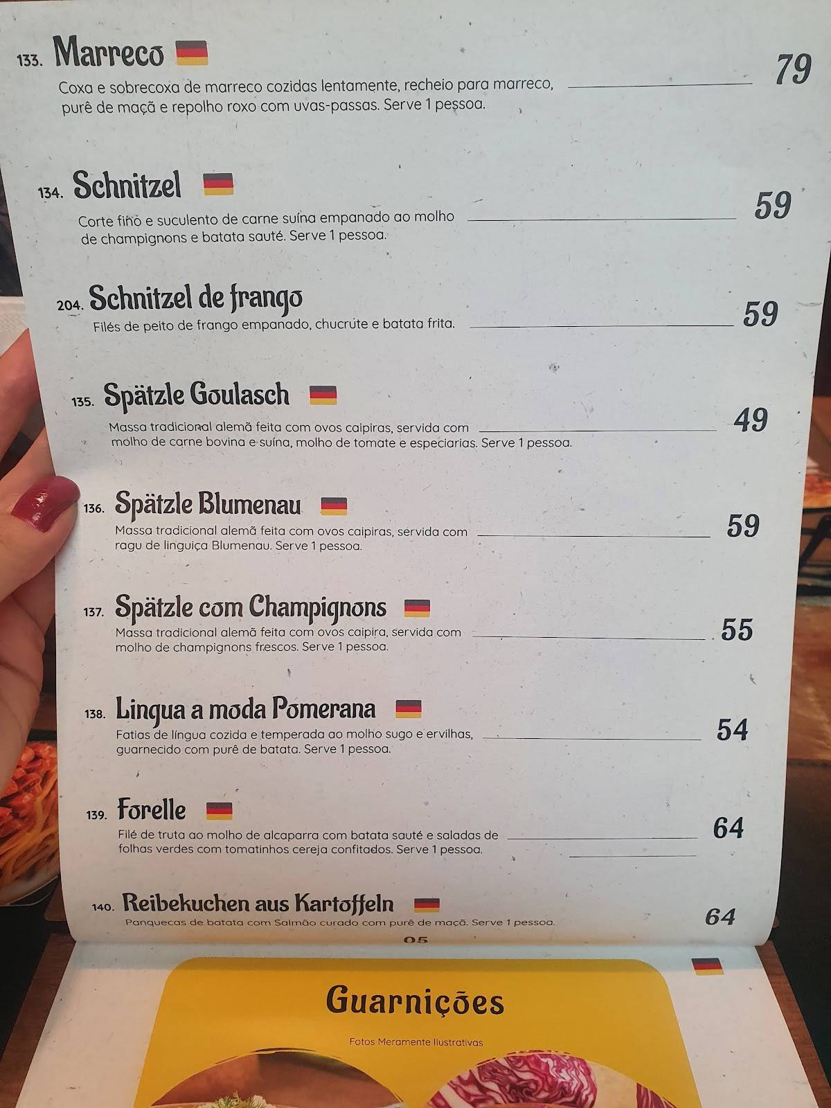 Menu em Essen Biergarten restaurante, Curitiba