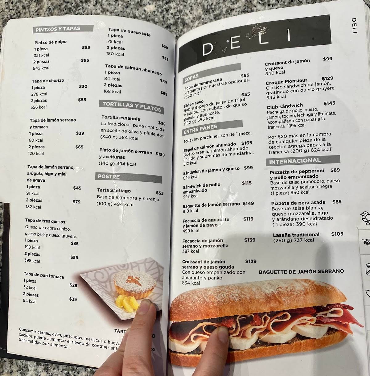 Carta de cafetería Experiencia Gourmet Liverpool, Ciudad de México ...