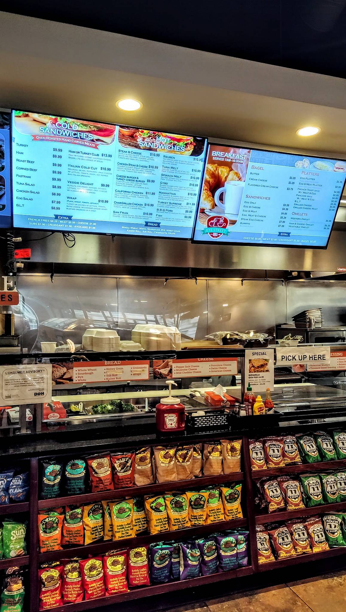 Menu at Eye Street Grill fast food, Washington