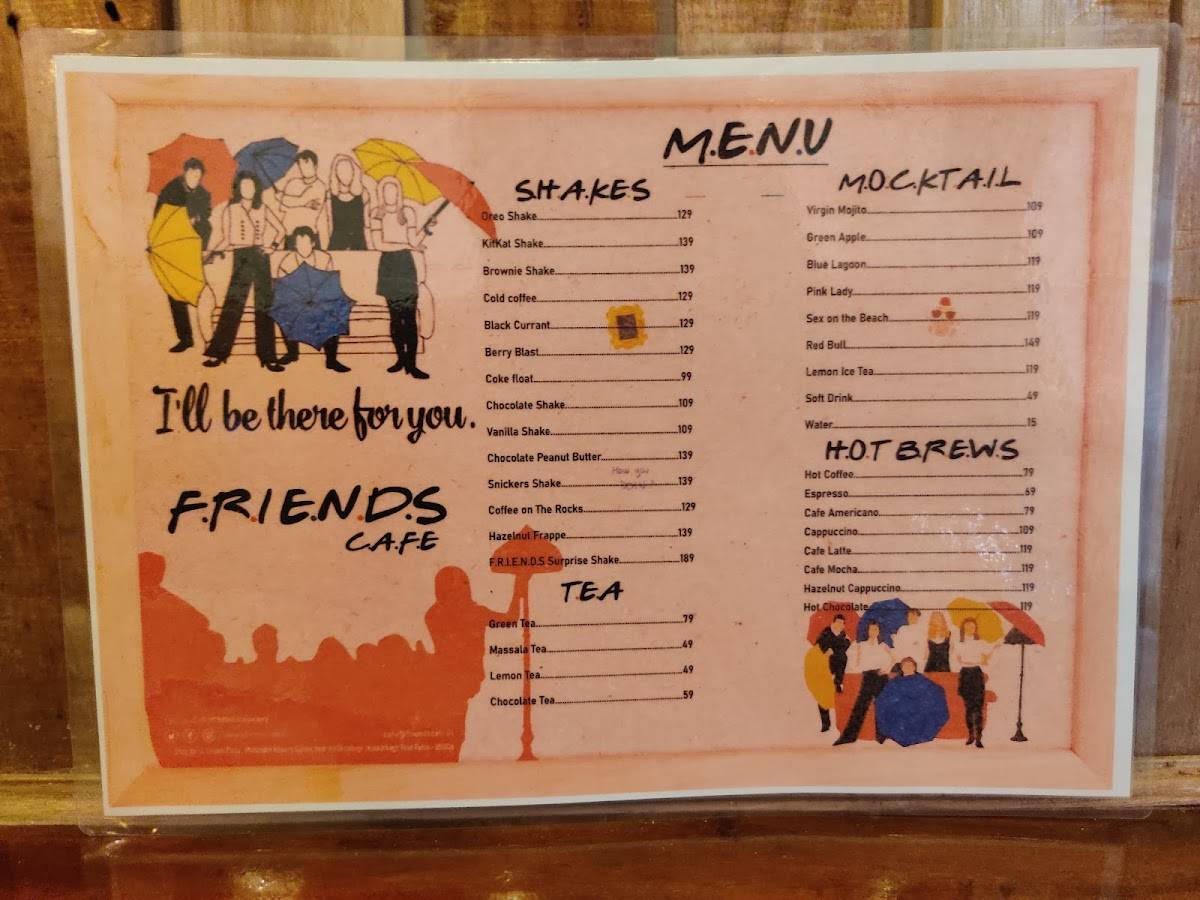 Menu at FRIENDS CAFE, Patna, Shop No. 3