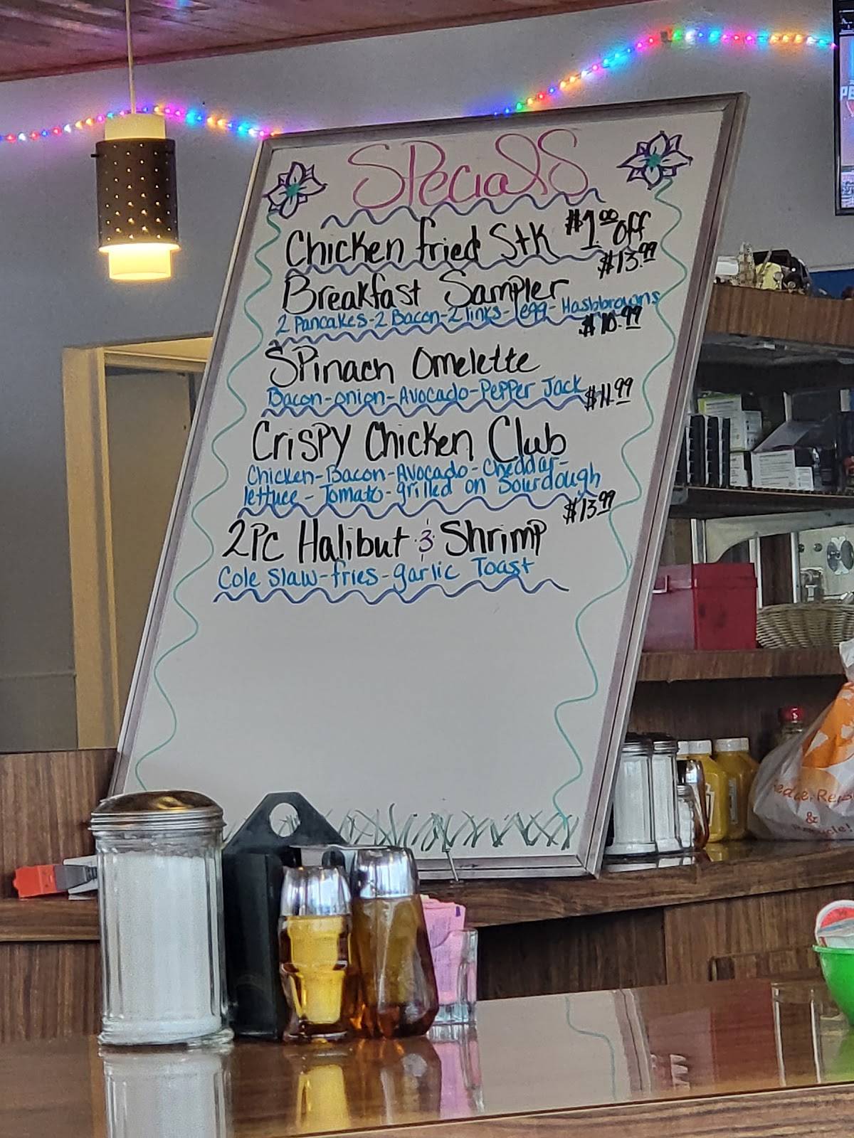 Menu at Fairmount Diner restaurant, Port Angeles