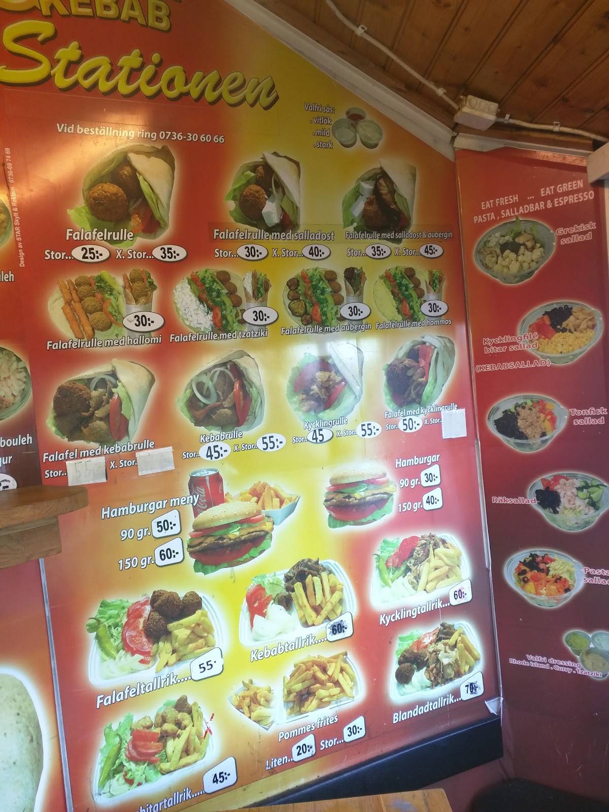 Carta del restaurante Falafel & Kebab Stationen, Malmö