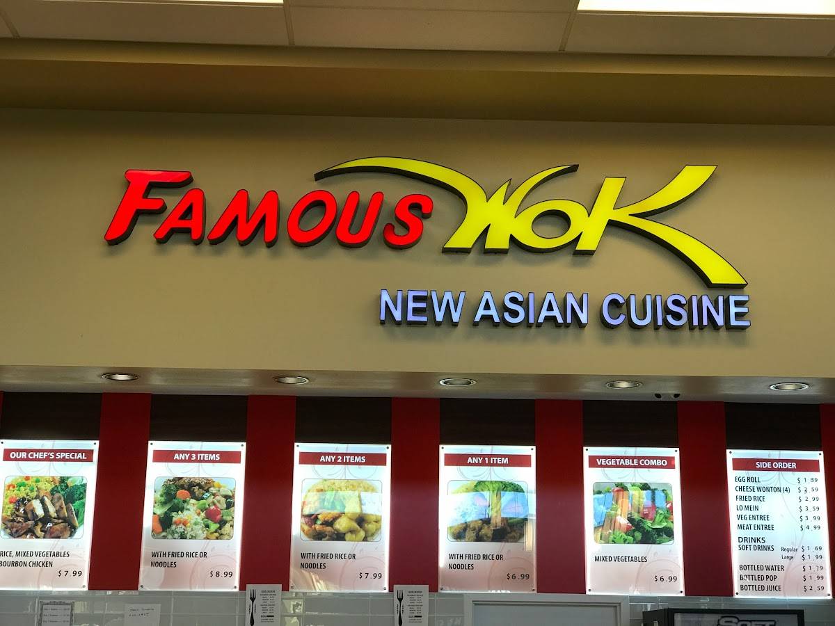 Menu at Famous Wok restaurant, Chesterfield, Outlet Blvd Suite 812
