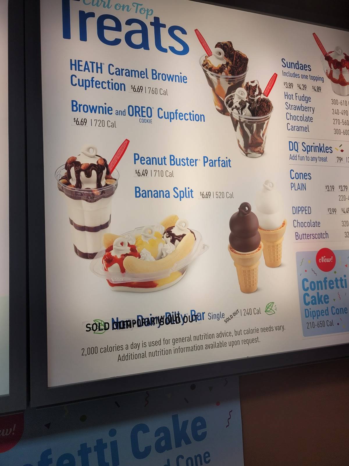 Menu at Battle Lake Dairy Queen fast food, Battle Lake