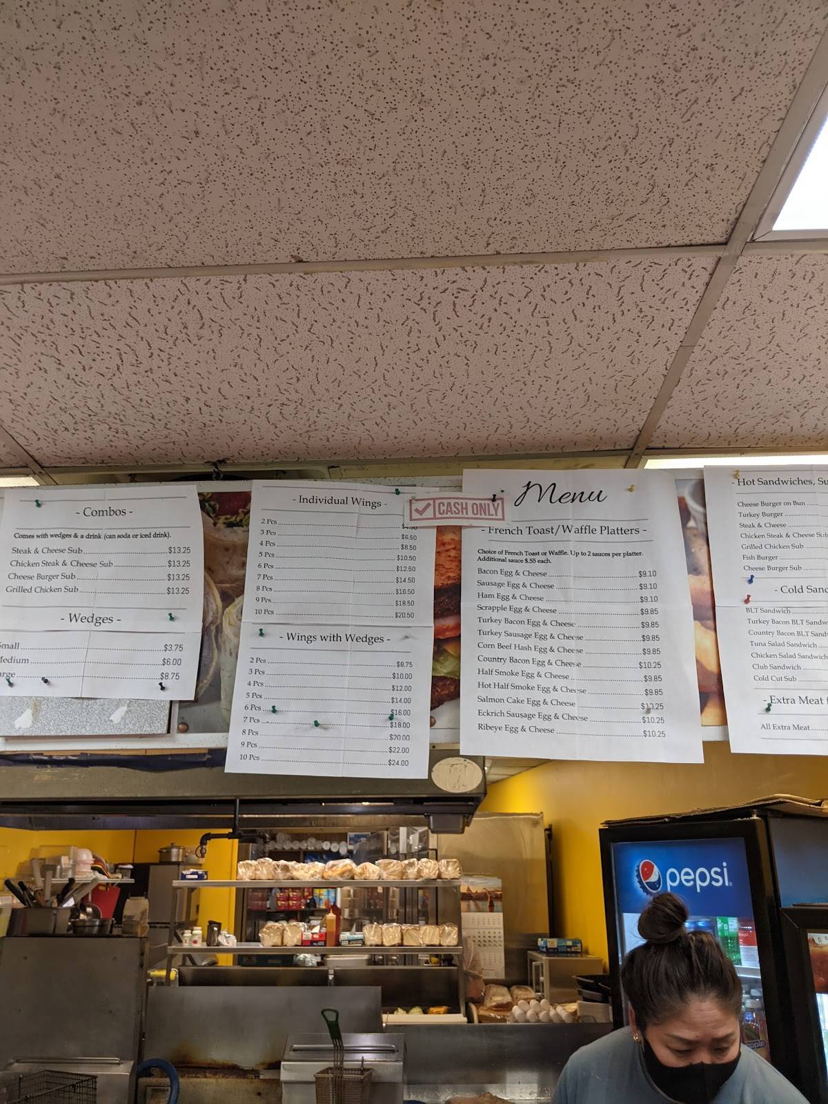 Menu at YELLOW HOUSE REloaded fast food, Washington, Minnesota Ave NE