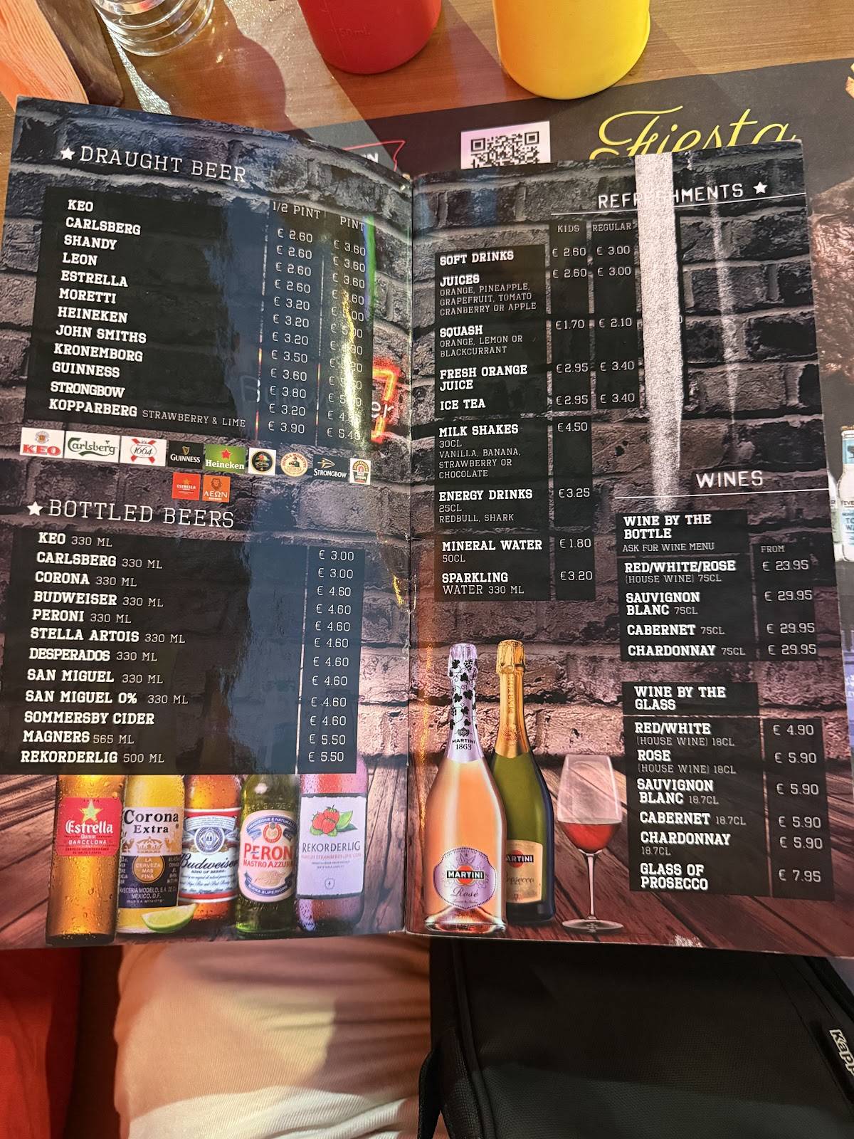 Menu at Fiesta Bar & Grill, Paphos