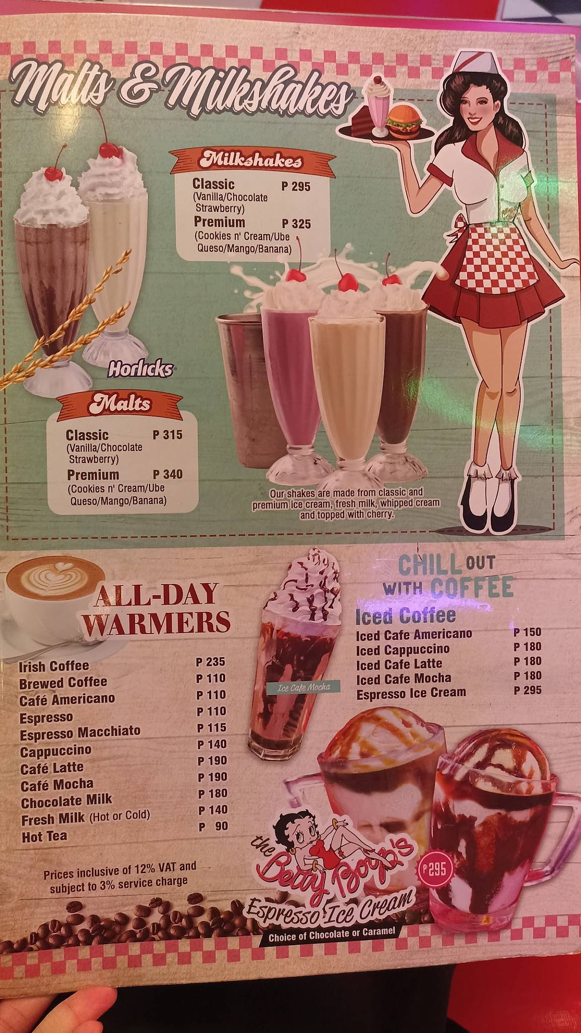 Menu at Filling Station Bar And Cafe, Makati, P Burgos