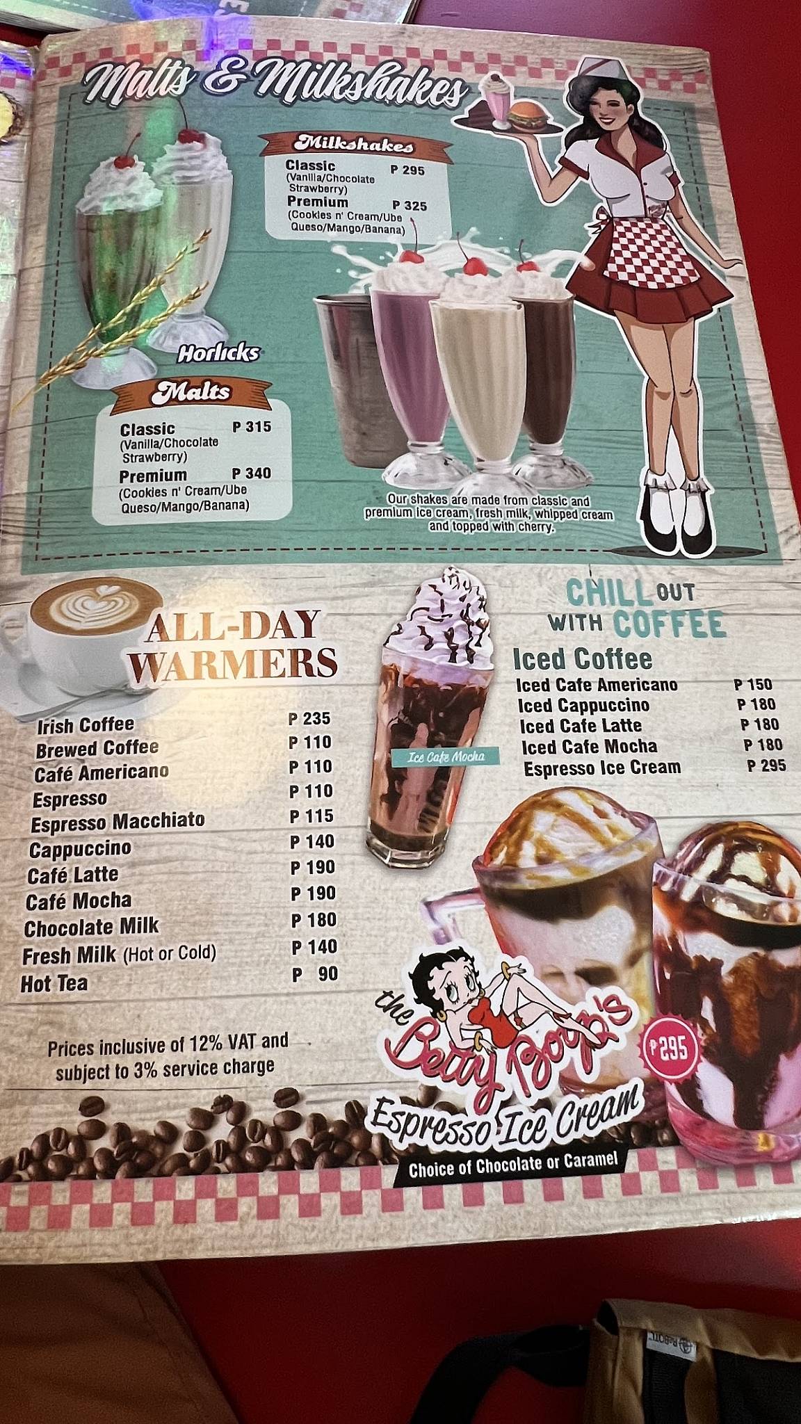 Menu at Filling Station Bar And Cafe, Makati, P Burgos