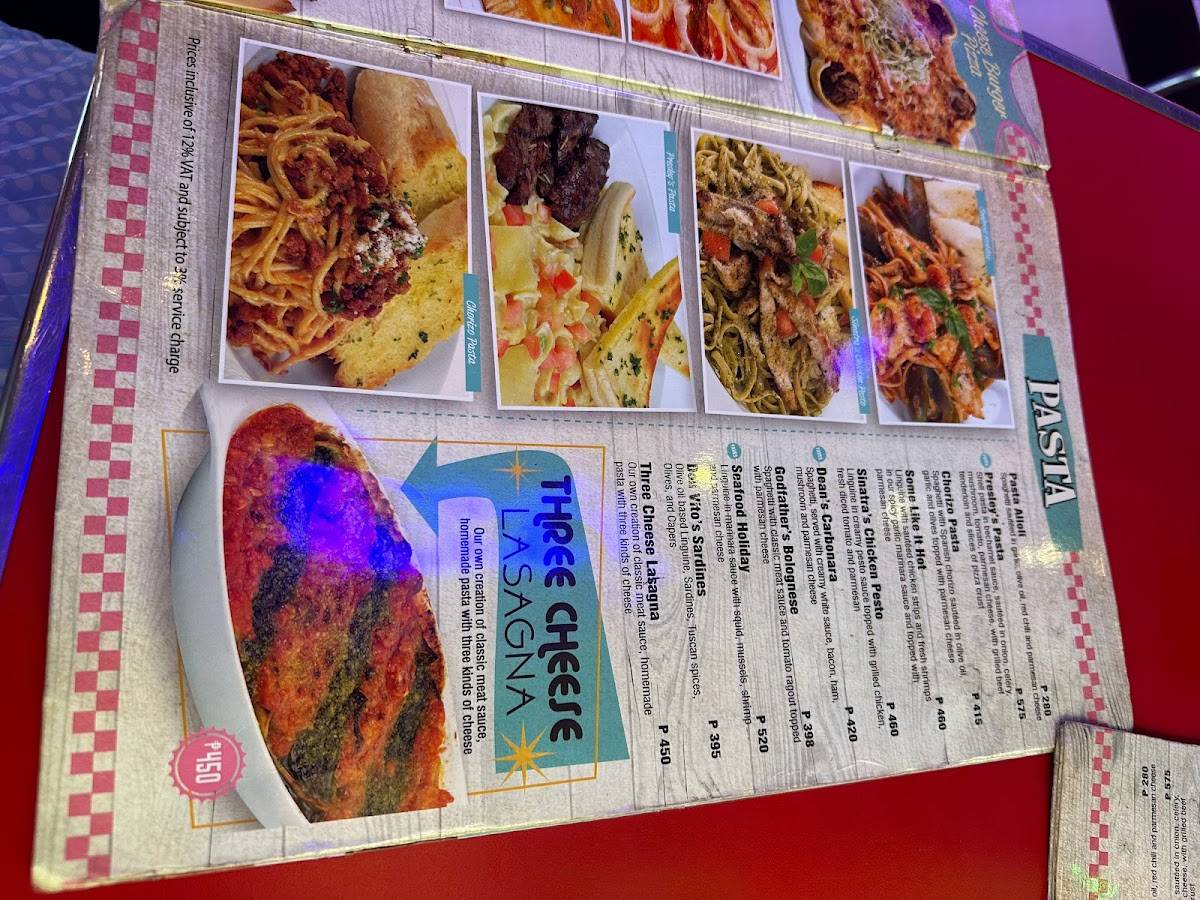 Menu at Filling Station Bar And Cafe, Makati, P Burgos